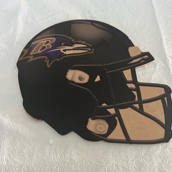 NFL | Art | Baltimore Ravens Nfl Helmet Pressed Wood Home Decor Man ...